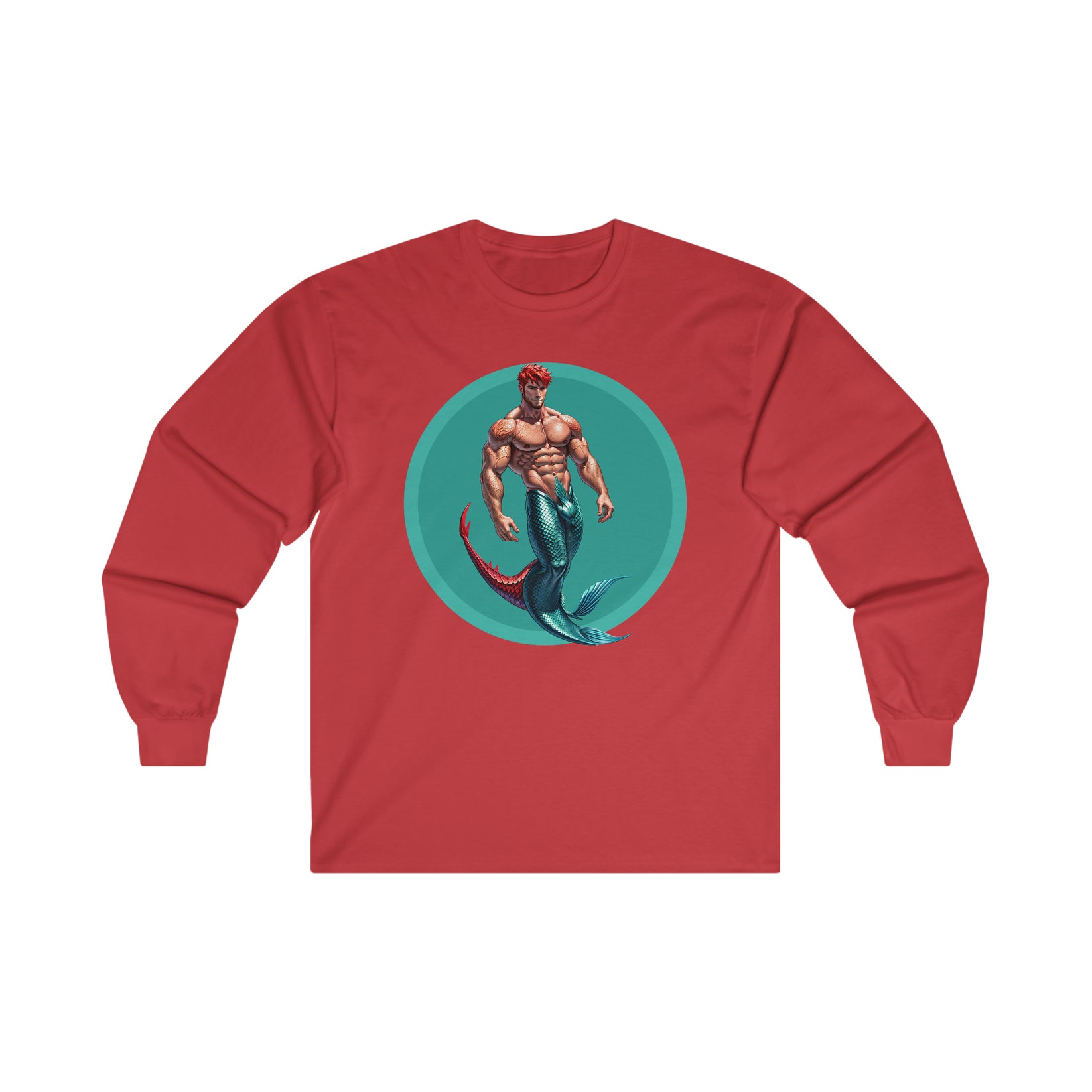 Gay Red Merman Ultra Cotton Long Sleeve T-Shirt – Live Out Gear