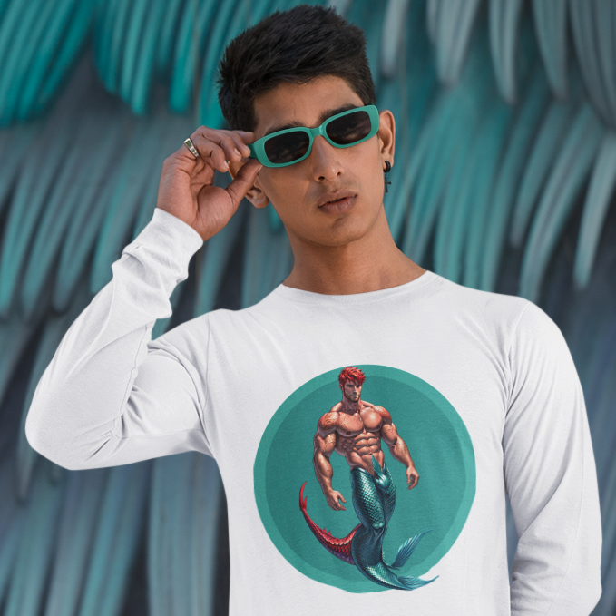 Gay Red Merman Ultra Cotton Long Sleeve T-Shirt – Live Out Gear