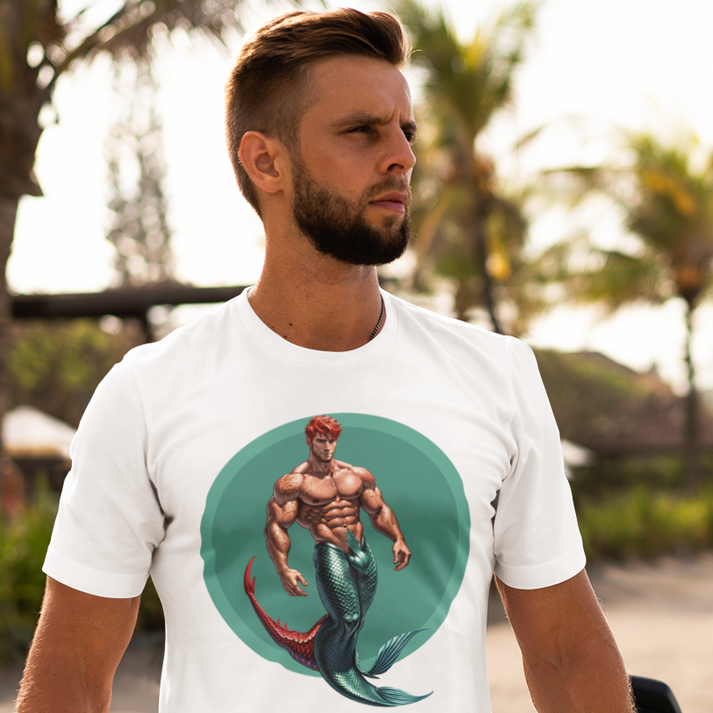 Red Merman 1 Short Sleeve T-Shirt – Live Out Gear